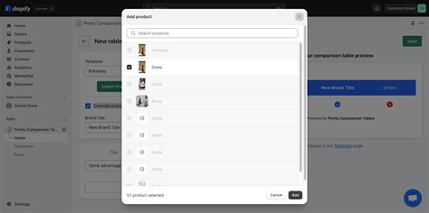 How To Create Comparison Tables On Shopify With Pretty Comparison