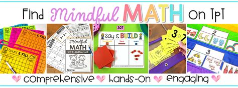 Mindful Math Curriculum For Kindergarten First Grade And Second Grade