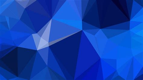 Free Download Abstract Cobalt Blue Polygon Triangle Background Vector Illustration