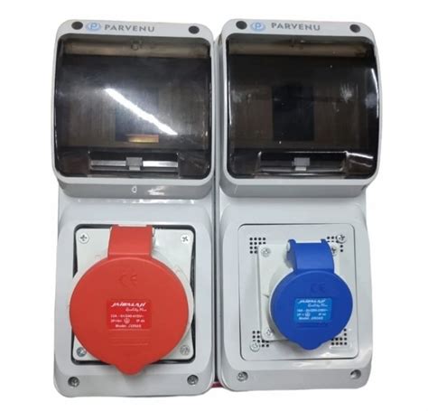 Polycarbonate 50hz Pvc Industrial Socket Box For Junction Boxes Ip65