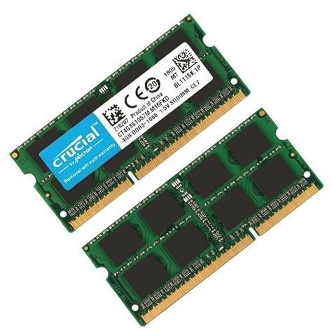Crucial Ddr3 4gb 8gb 1066 Mhz Pc3 8500 Laptop Sodimm 204 Pin Memory Ram 8g 4g Ebay