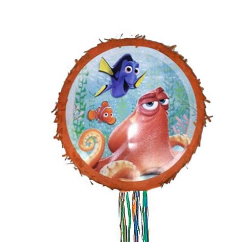Disney Finding Dory Pinata Birthday Party Pull String Orange Nemo Round