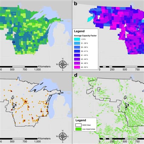 Miso West A Wind Resource Potential Tabulated Data From Nrel Wind