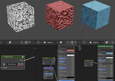Materials Shader Editor Graph Multiple Shader Trees Simultaneously