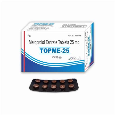 Metoprolol Tartrate Tablet 25 Mg At Best Price In India