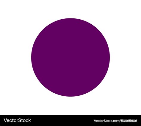 Circle Shape Symbol Purple Graphic Design Element Vector Image