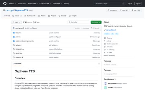 Orpheus TTS使用入口地址 Ai网站最新工具和软件app下载