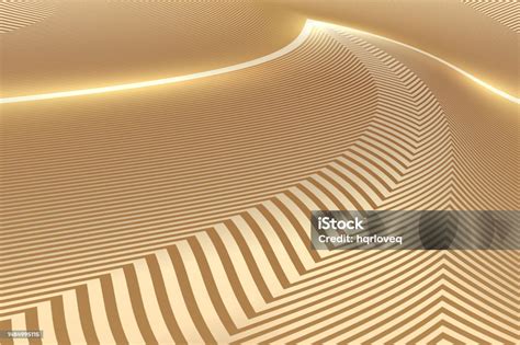 황금빛 선으로 만들어진 추상적인 사막과 멀리 뻗어 있는 길 0명에 대한 스톡 벡터 아트 및 기타 이미지 0명 개념 고급 Istock