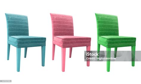 흰색 배경에 고립 된 세 개의 의자의 정면보기 현대 가구 격리 된 의자 0명에 대한 스톡 사진 및 기타 이미지 0명 가구 가구점 Istock