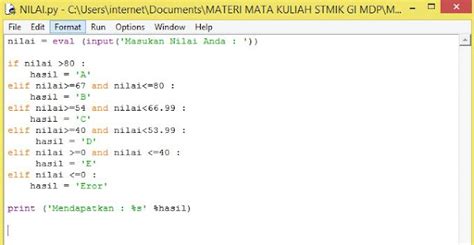 Program Menghitung Nilai Rata Rata Menggunakan Bahasa Pemrograman Python My Xxx Hot Girl