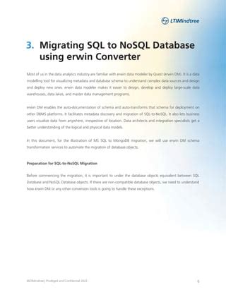 Accelerating Sql To Nosql Migration Wp Ltimindtree Pdf