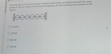 solved a string that is 2 0 meters long is fixed at both