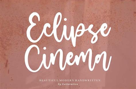 Eclipse Cinema Script Font Dfonts