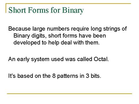 Binary Number Systems Positional Notation 104 103 10000