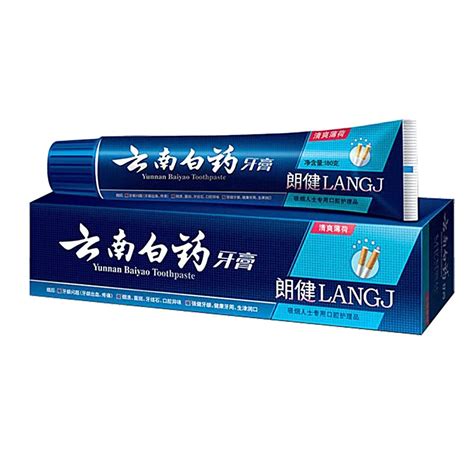 Yunnan Baiyao Toothpaste Langjian Mint 180g Removal Of Smoke Whitening