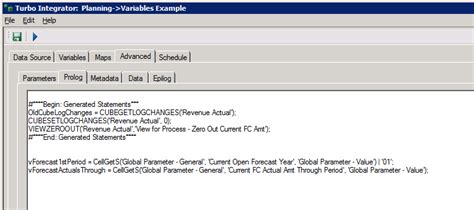 tm1 ti process variable formula