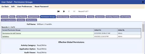 Permission Groups Tab Tms Academy