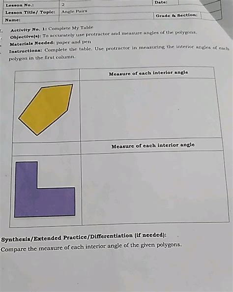 Lesson No 2 Date Lesson Title Topic Angle StudyX