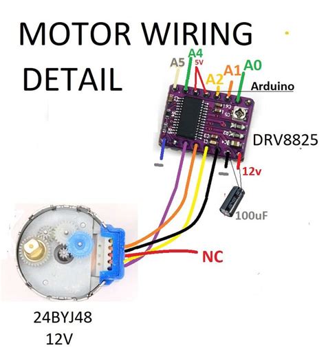 Drv8825 Driver And Stepper Motor 24byj48 Stepper Motor Stepper Motor Arduino Electronics