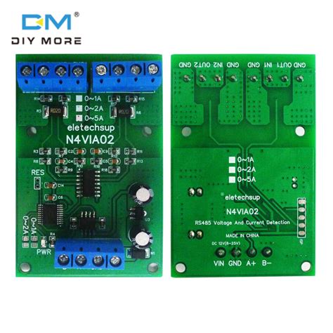 Diymore 3 In 1 Rs485 Modbus Rtu ปัจจุบันและที่วัดแรงดันไฟฟ้าบอร์ดวัดแรงดันไฟฟ้า0 30v 5a การวัด