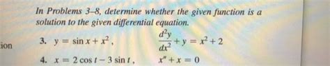 Solved In Problems 38 Determine Whether The Given Function
