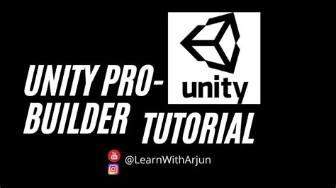 unity probuilder tutorial making your first level and scene youtube