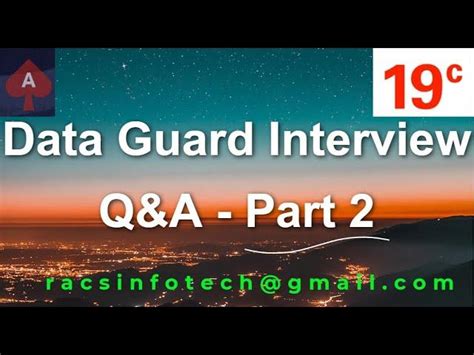 Srinivasarao Ravulapalli On Linkedin Oracle Data Guard Interview