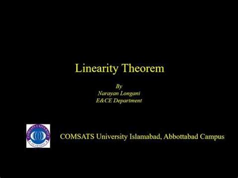 Linearity Theorem Linearity Property Linear Circuits ECA Electric Circuit Analysis YouTube