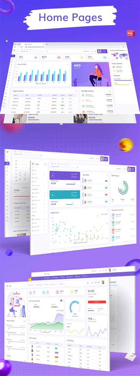 Html Vue Laravel管理后台模板前端框架 Vito Html Vue Laravel管理后台模板前端框架 Vito