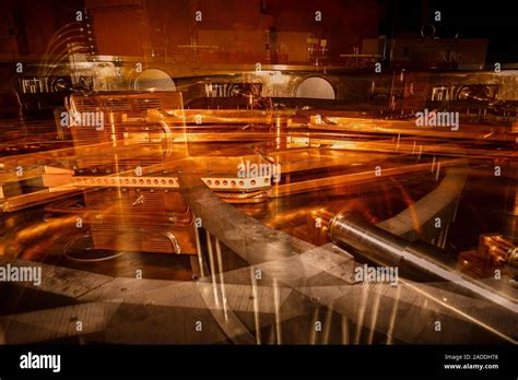 Cyclotron Particle Accelerator Abstract Image This Internal Part Of The Cyclotron Is Made From