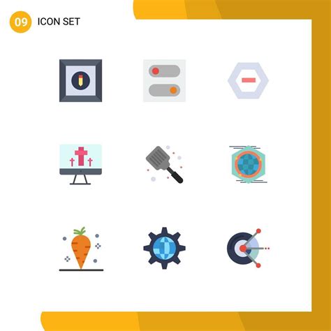 Group Of 9 Modern Flat Colors Set For Flipper Baking Minus Baked Easter