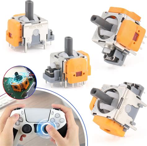 Rongzy Hall Effect Sticks For Ps5 Joystick Controller Anti Stick Drift 3d Compatible With Play