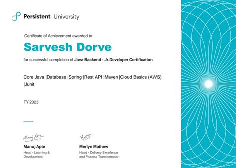 sarvesh dorve on linkedin fy23 persistentsystems javadeveloper seebeyondriseabove… 14