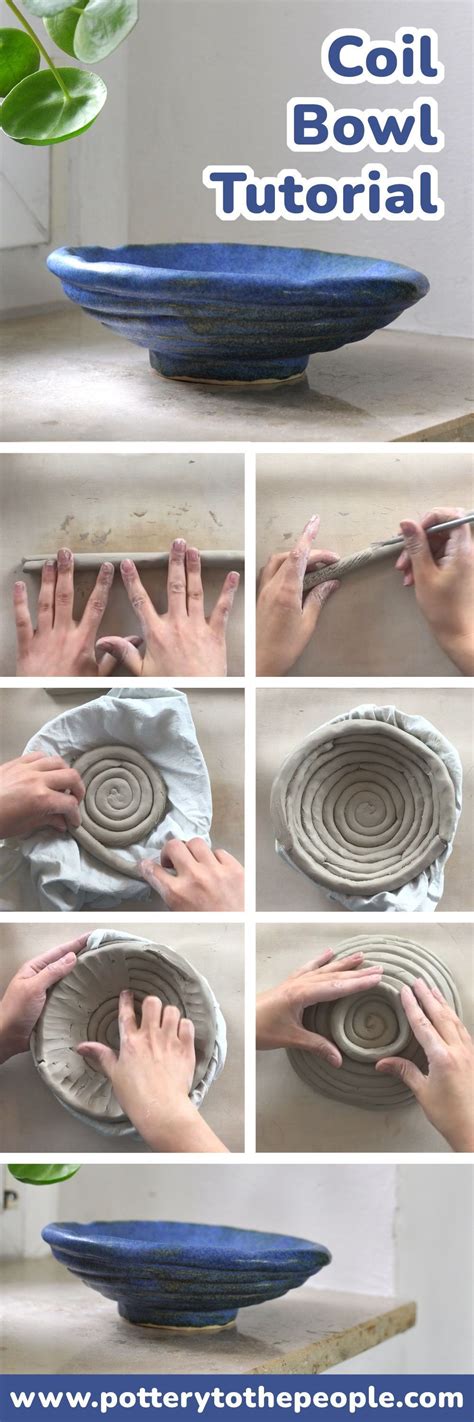 How To Make Coil Pottery Coil Bowl Tutorial Coil Pottery Pottery Beginner Pottery