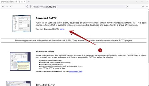 install putty on windows