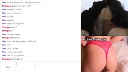 Horny Babe Helps Man Cum On Webcam