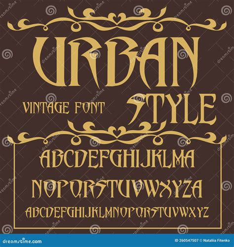 Font Typeface Scripturban Style Vintage Script Font Stock Font Typeface Scripturban Style Vintage Script Font Stock