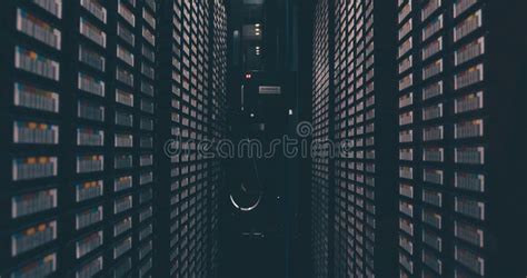 System Hardware And Server Room Background For Information Technology Cybersecurity Or Gdpr