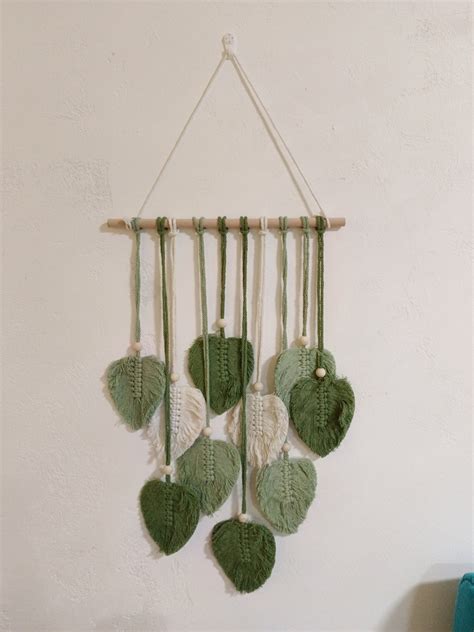 настенный гобелен из листьев Панно настенное макраме купить на Ozon по низкой цене 1128370634