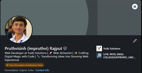 pruthvisinh rajput on linkedin informationarchitecture