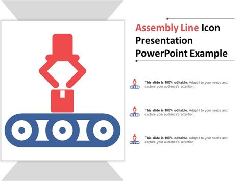 Assembly Line Icon Presentation Powerpoint Example Powerpoint Presentation Slides Ppt Slides