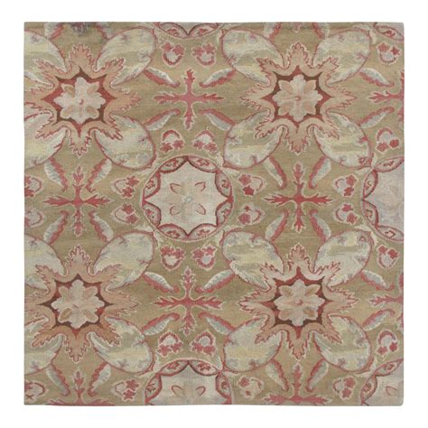 Rug And Kilims Aubusson Flat Weave Style Rug Beige Brown Pink Floral