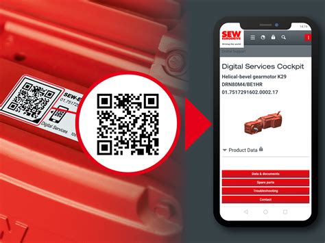 QR Code Life Cycle Services SEW EURODRIVE