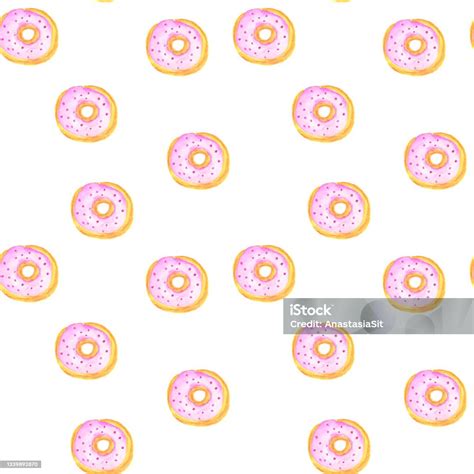 과자의 수채화 세트 도넛 케이크 과자 머핀 카드 초대장 생일 카페 메뉴 등을위한 달콤한 디저트 고립 된 흰색 배경에 설정 도넛 수채화 그림 템플렛 근접 촬영 손으로 그린