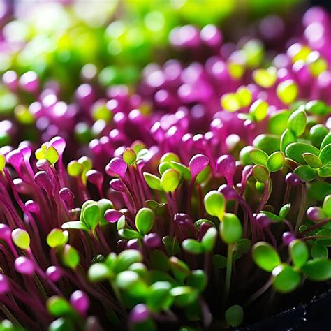 Premium Ai Image Closeup Macro Image Of Microgreen Sprouts