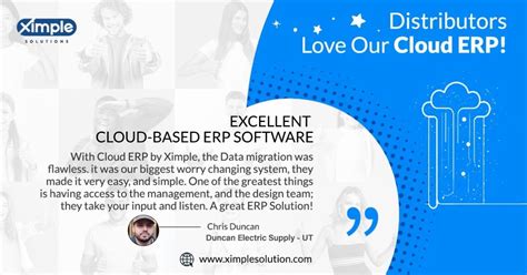 Ximple Solutions Erp For Wholesale And Distributors On Linkedin Erp Cloud Testimonial