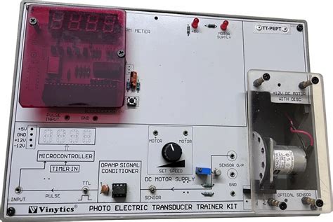 Abs Plastic Box Photo Electric Transducer Trainer Kit For Laboratory