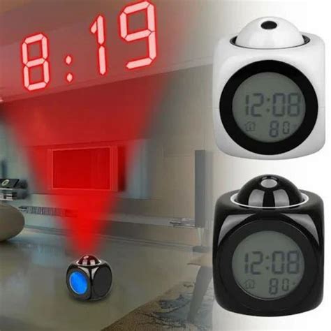 Round White And Black Projection Digital Alarm Clock At Piece In Mumbai