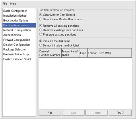 24 Partition Information Red Hat Product Documentation