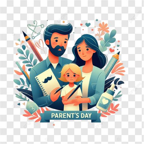 부모의 날 행복한 부모 귀여운 가족 가족 Png 일러스트 및 이미지 에 대한 무료 다운로드 Pngtree